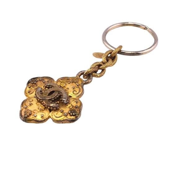 CHANEL | Accessories | Chanel 96a Coco Mark Key Ring Gold Womens ...